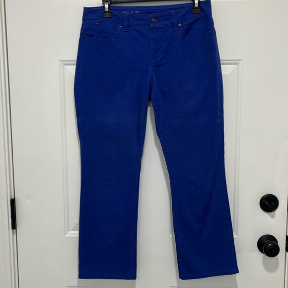Talbots | Jeans | Royal Blue Talbots Signature Crop Flare Jeans | Poshmark